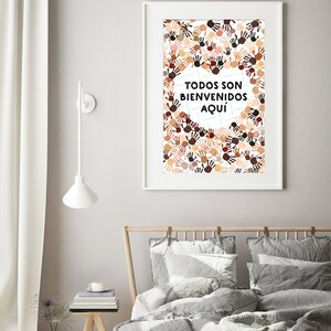 Todos Son Bienvenidos, All Are Welcome, Diversity Printable, Spanish ...