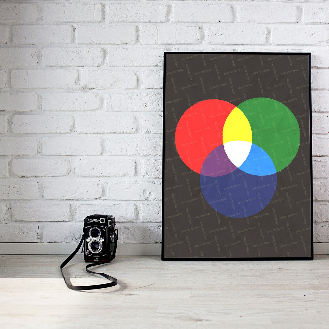 RGB Art Print Red Green Blue Circles RGB Colour Wheel RGB | Etsy