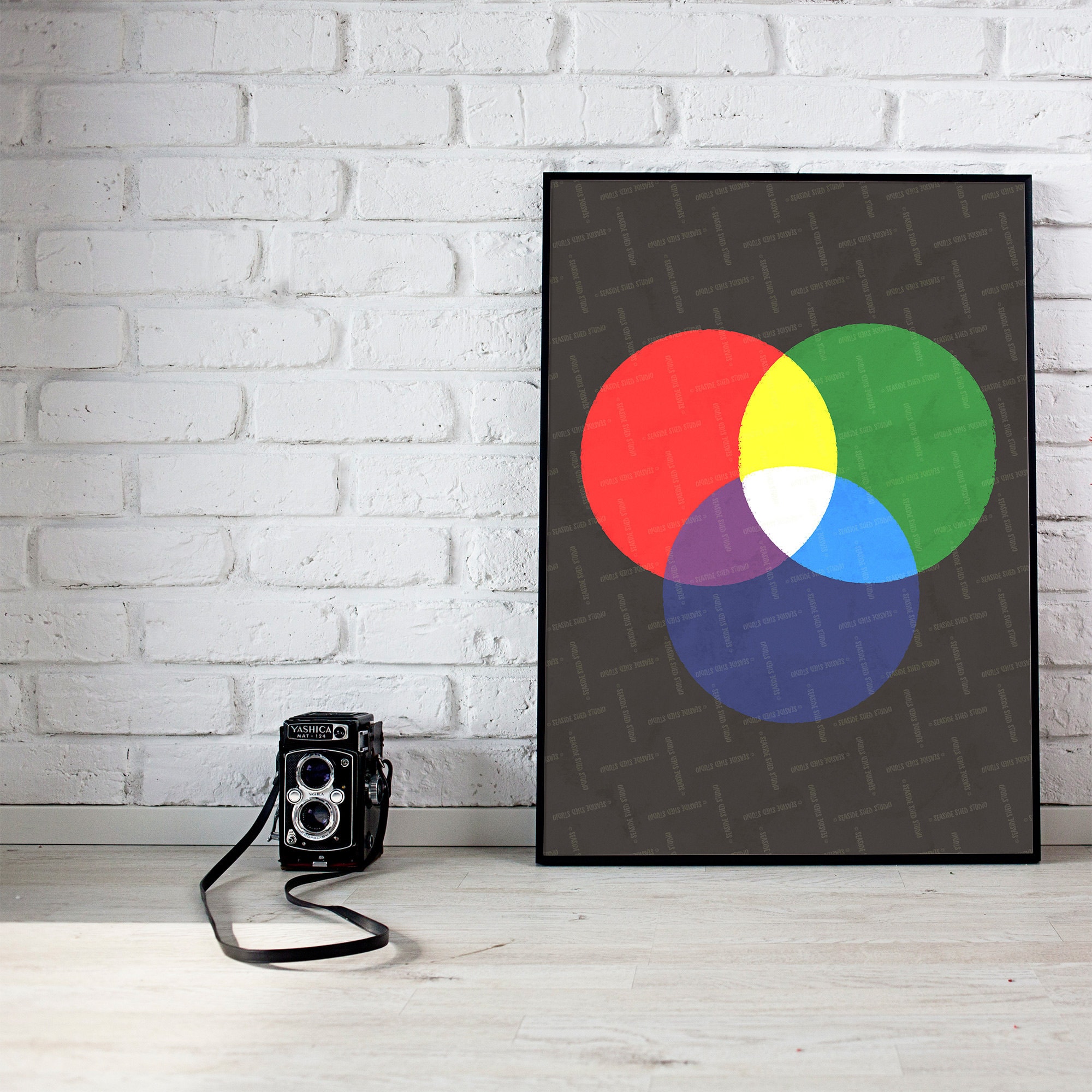RGB Art Print Red Green Blue Circles RGB Colour Wheel RGB - Etsy