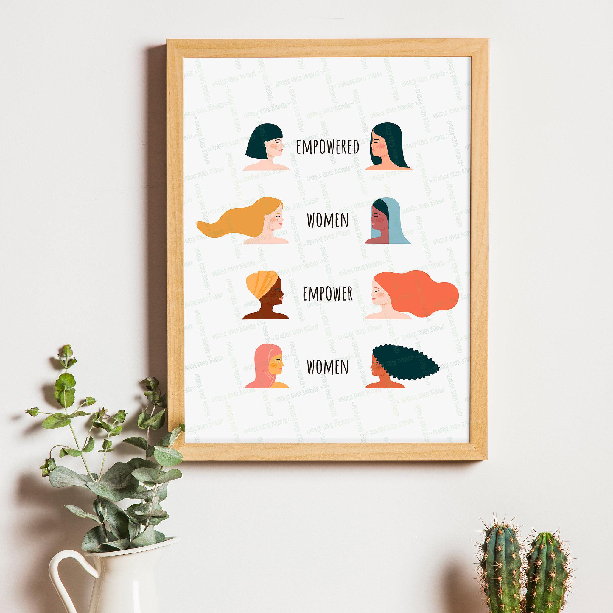 Empowered Women Empower Print Feminist Wall Art Girl Power | Etsy