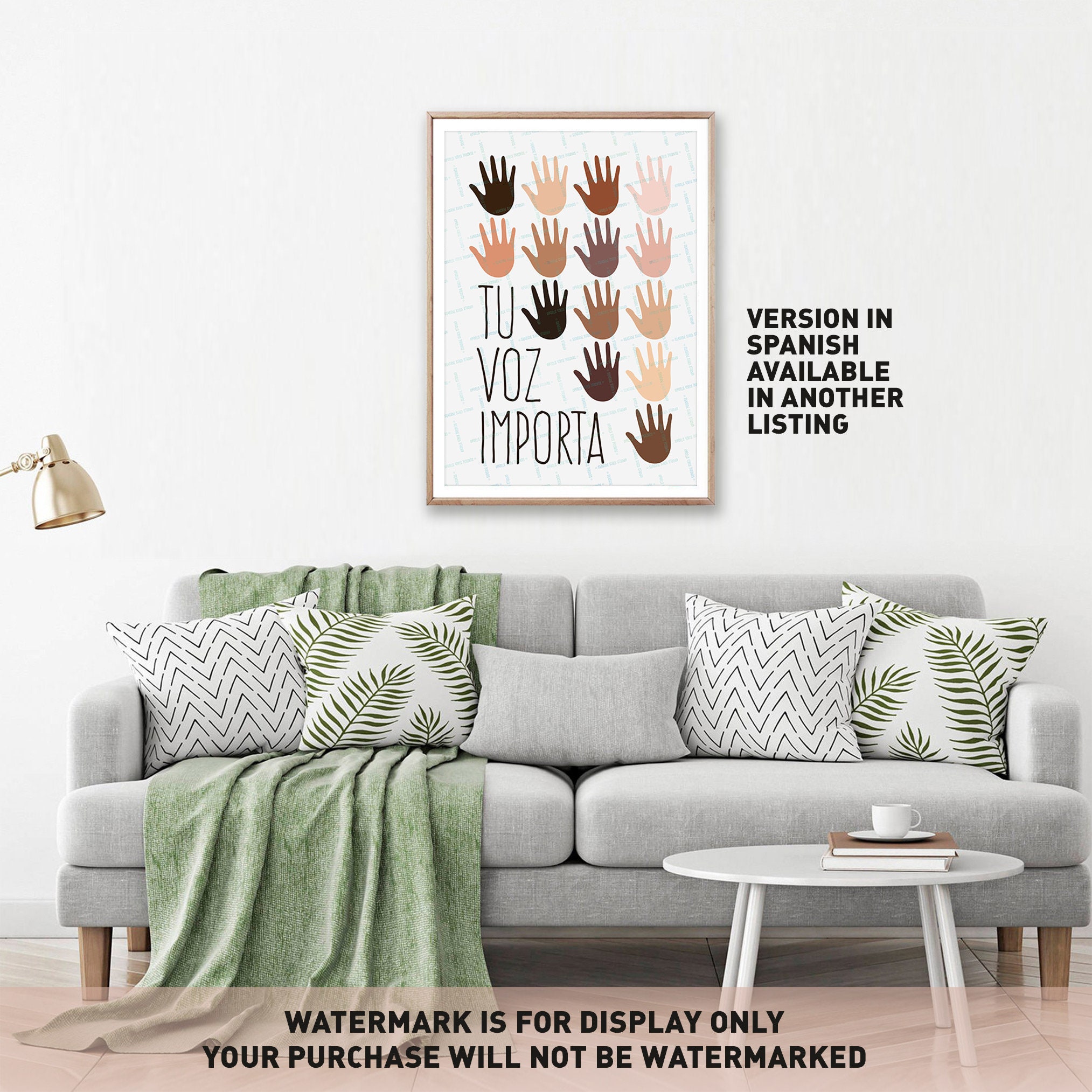 Prints Digital Prints No Racism We Have a Voice Political Printable ...