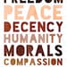 Human Values Poster Morals Printable Peace Decency Love - Etsy UK