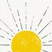 Sunshine Printable Yellow Sun Minimal Wall Art Boho Decor - Etsy