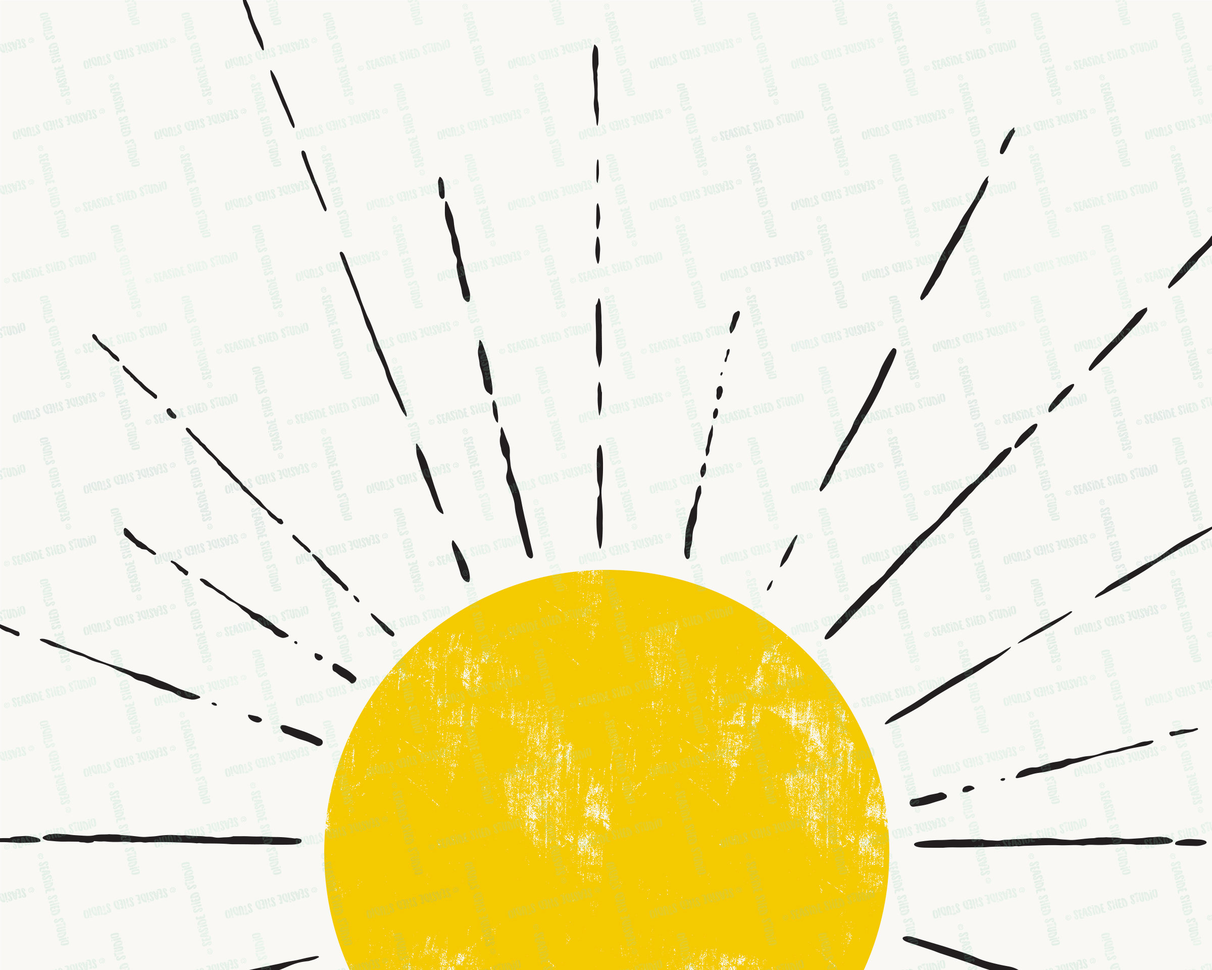 Sunshine Printable Yellow Sun Minimal Wall Art Boho Decor | Etsy