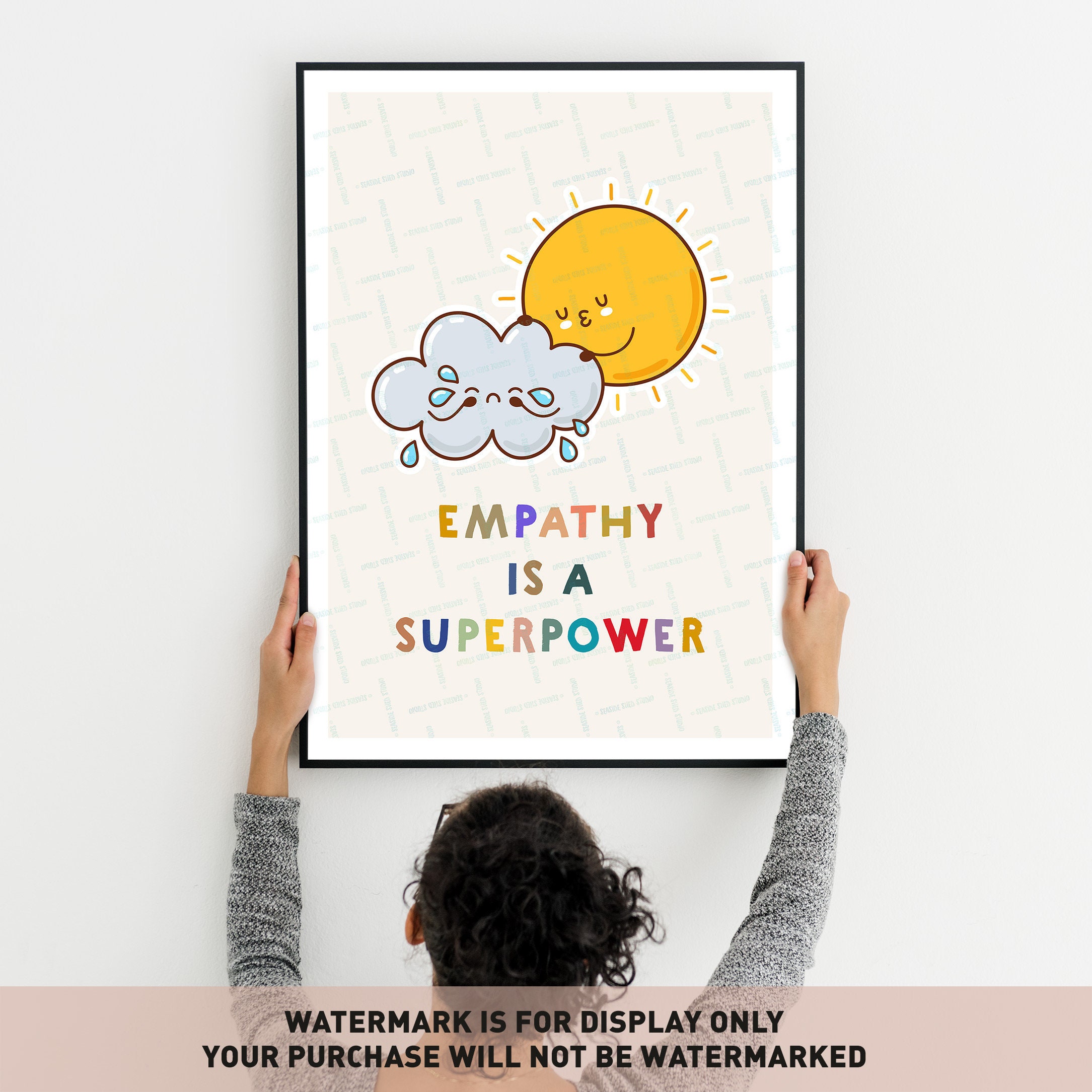 Empathy Printable Nursery Poster With Message Empathy is a | Etsy