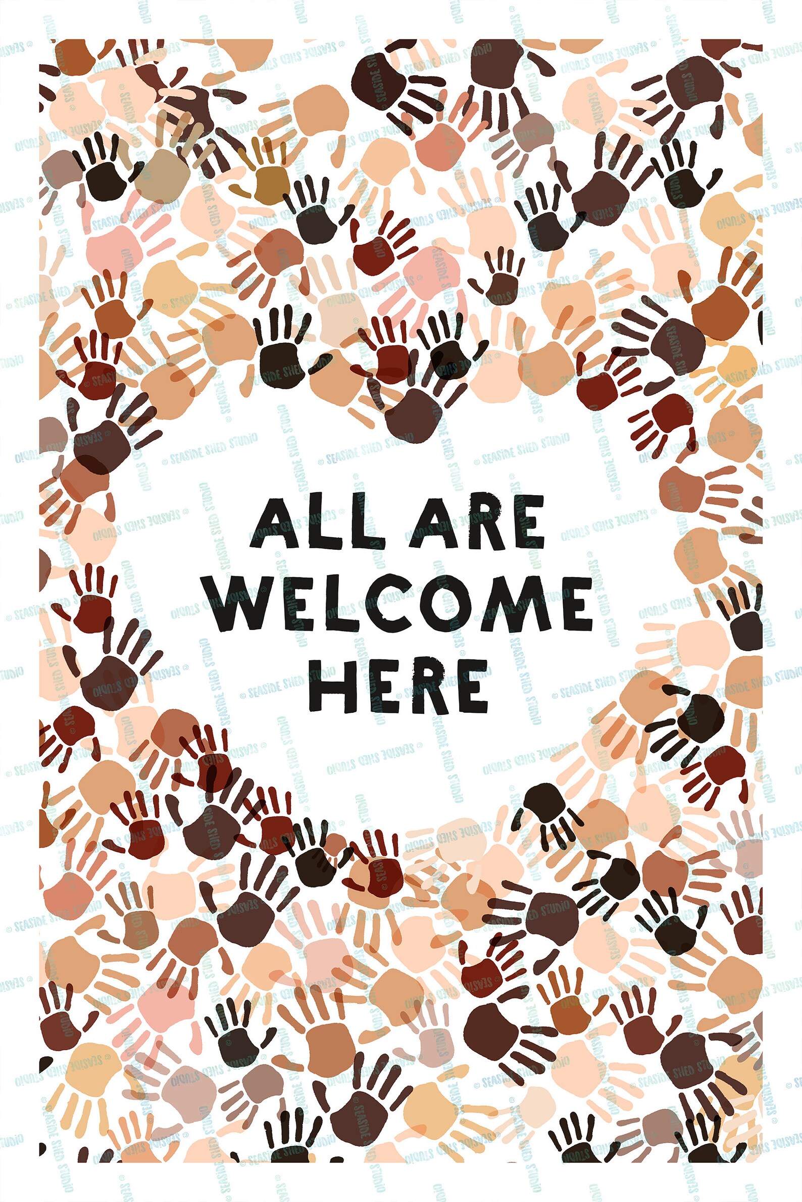 All Are Welcome Diversity Printable Poster Classroom | Etsy UK