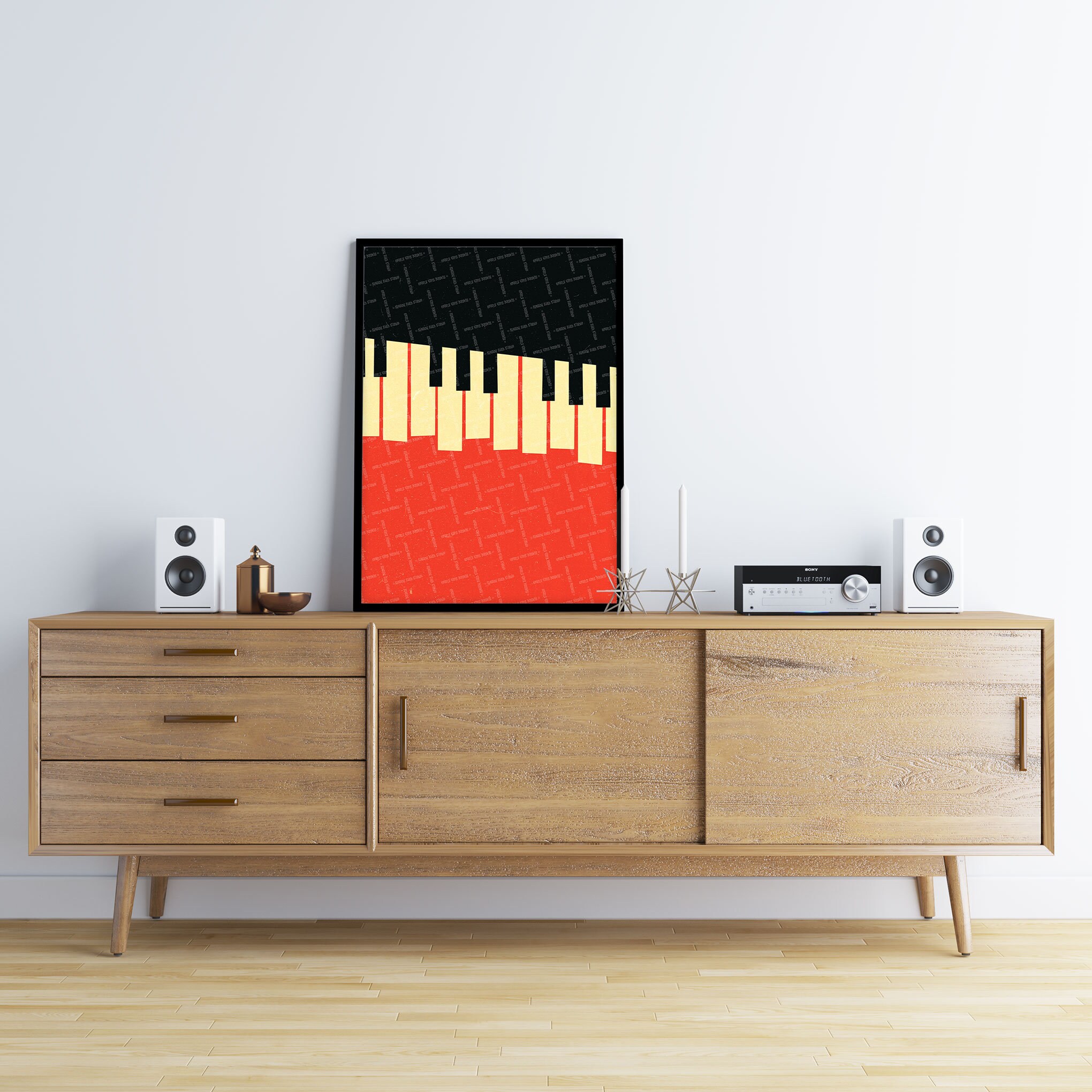 Piano Print Bold Piano Poster Colourful Music Art Printable - Etsy UK