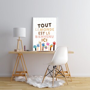 Tout Le Monde Est Le Bienvenu Ici, All Are Welcome, Diversity Printable ...