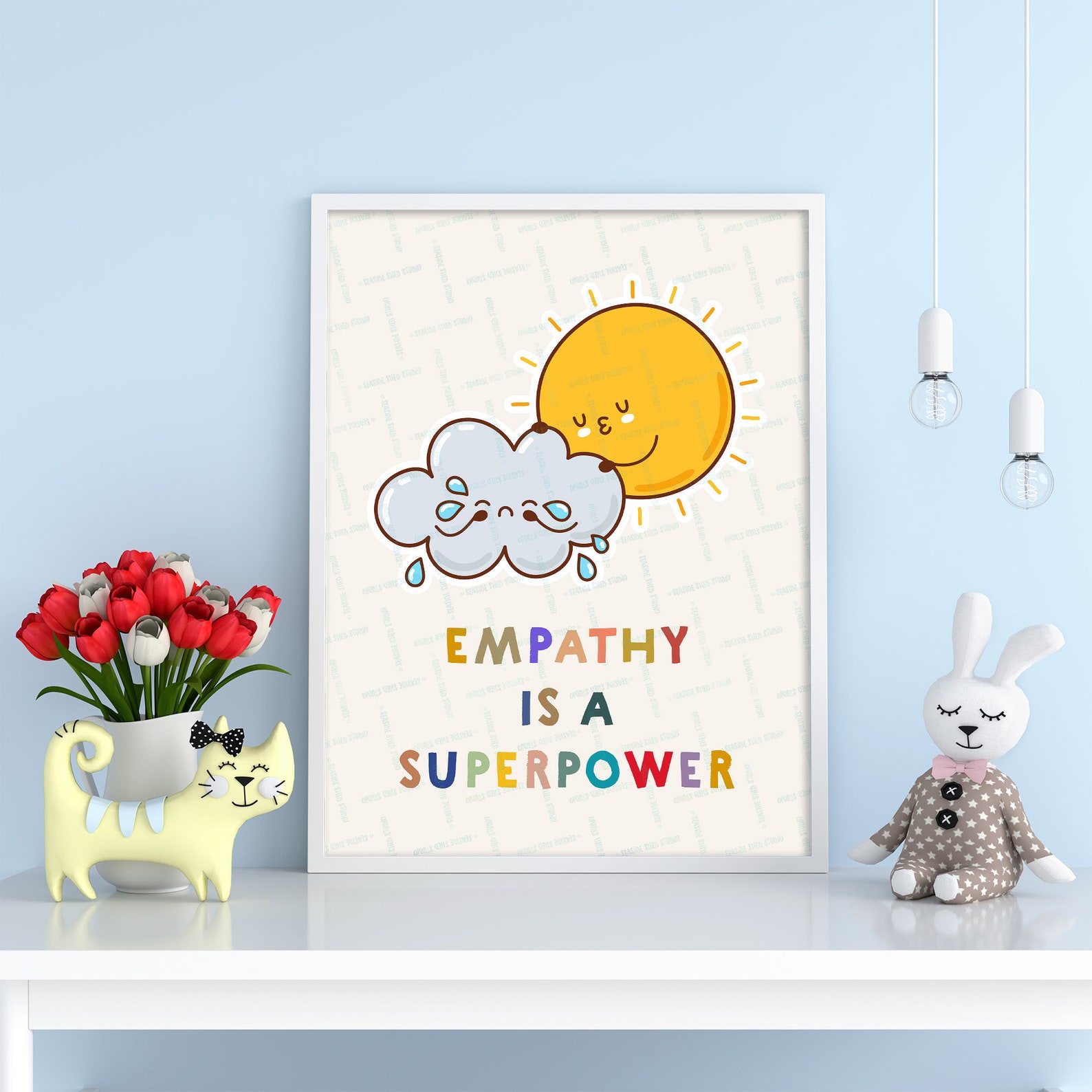 Empathy Printable Nursery Poster With Message Empathy is a - Etsy