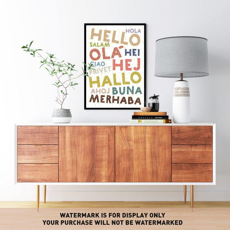 Hello in Different Languages Hello Printable Poster Fun - Etsy UK