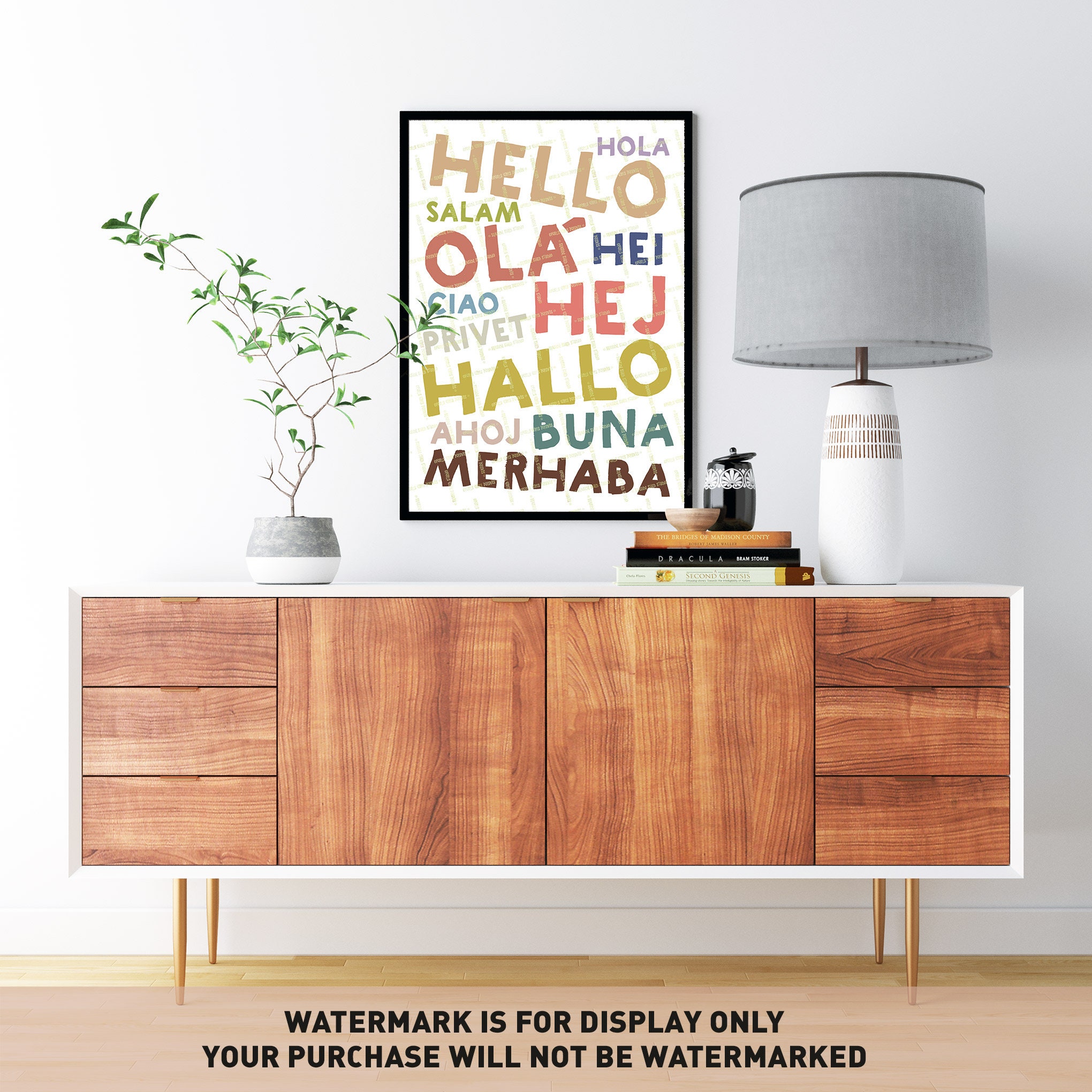Hello in Different Languages Hello Printable Poster Fun | Etsy