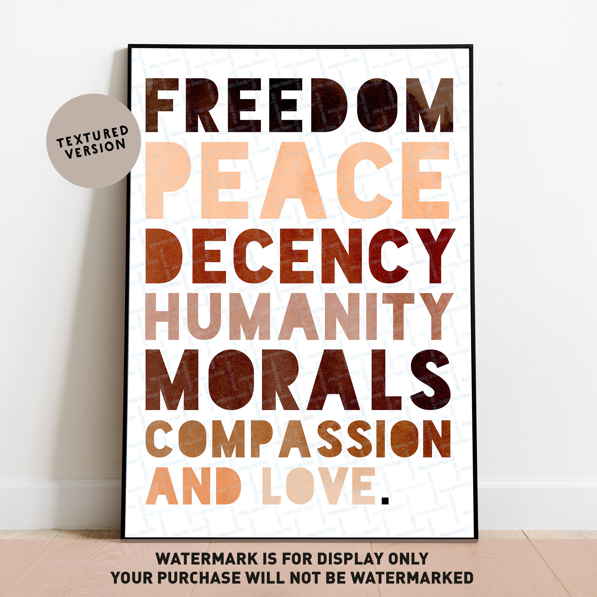 Moral Values Posters