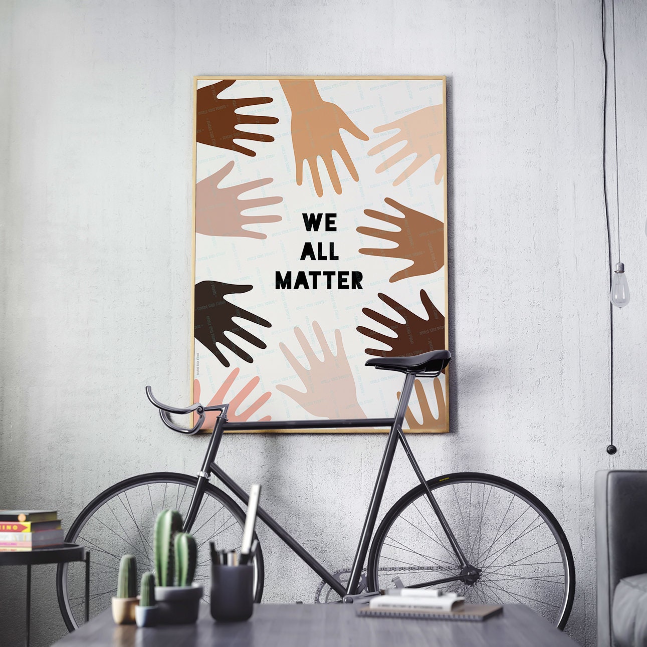 We all matter Anti discrimination printable poster No | Etsy