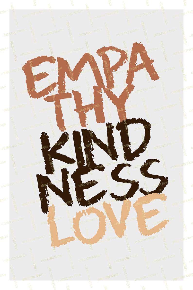 Kindness Printable Poster Empathy Love Human Qualities | Etsy