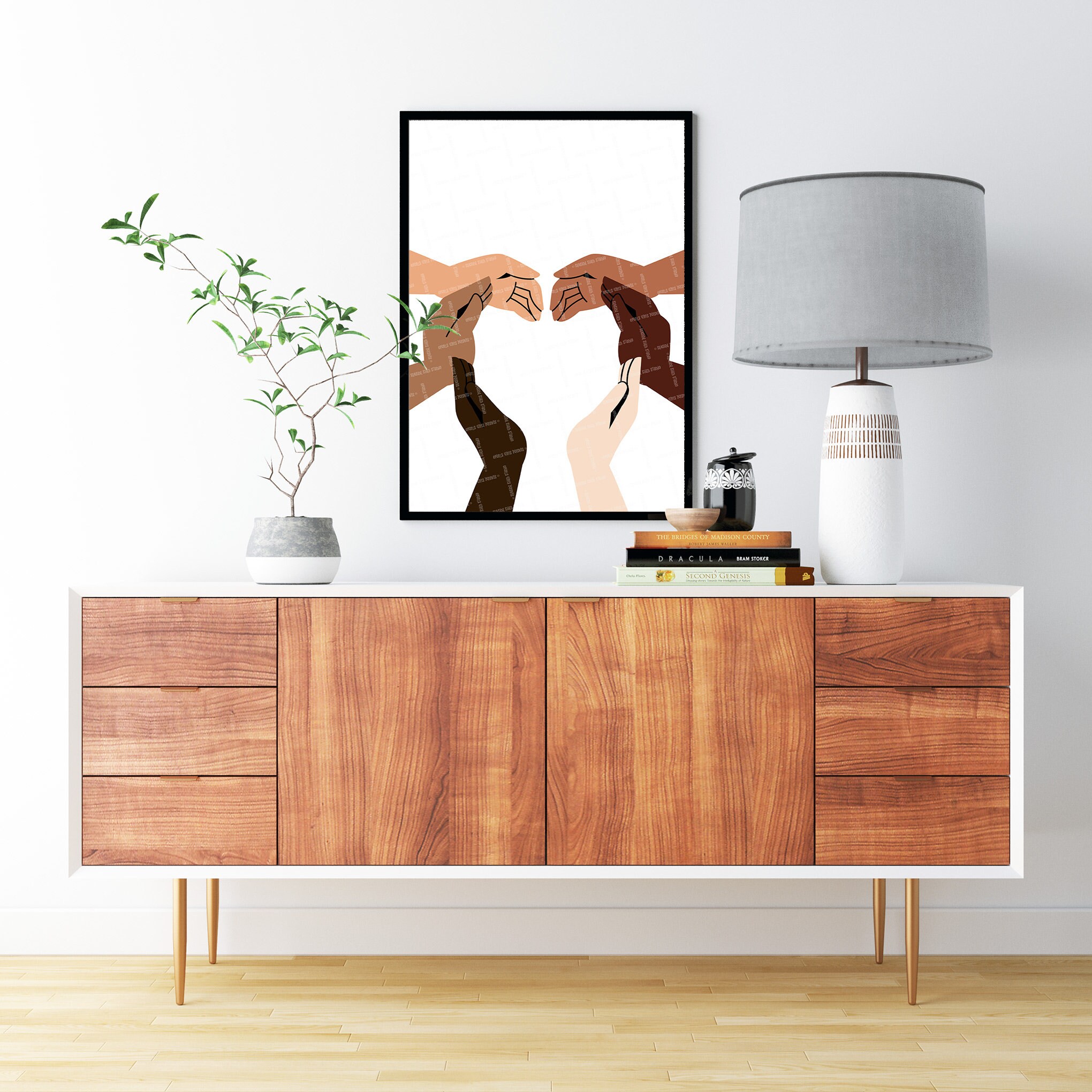 End Racism Print Diversity Wall Art Racial Equality - Etsy Canada