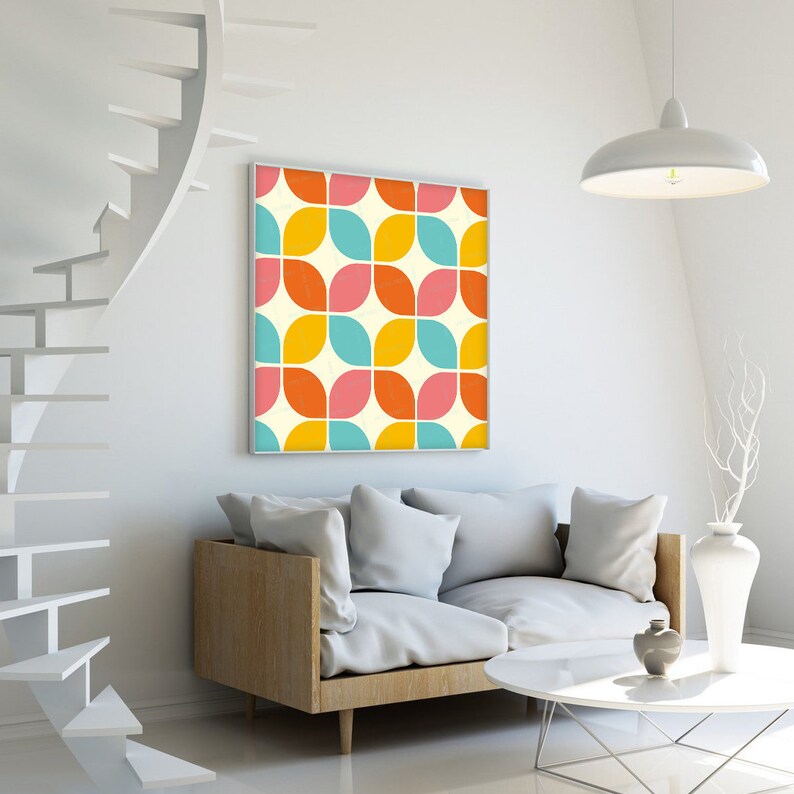 Retro Printable Vintage Style Poster Mid Century Modern - Etsy