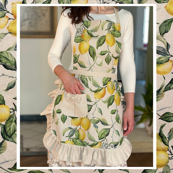 Lemon Apron - Etsy