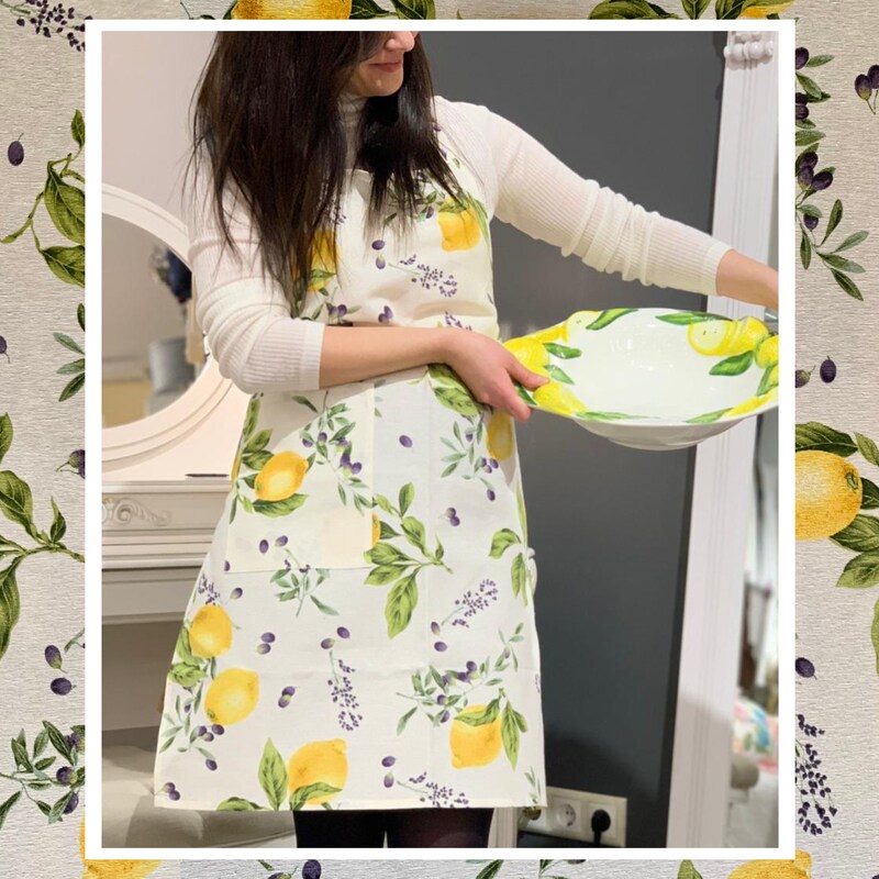 Lemon Apron - Etsy
