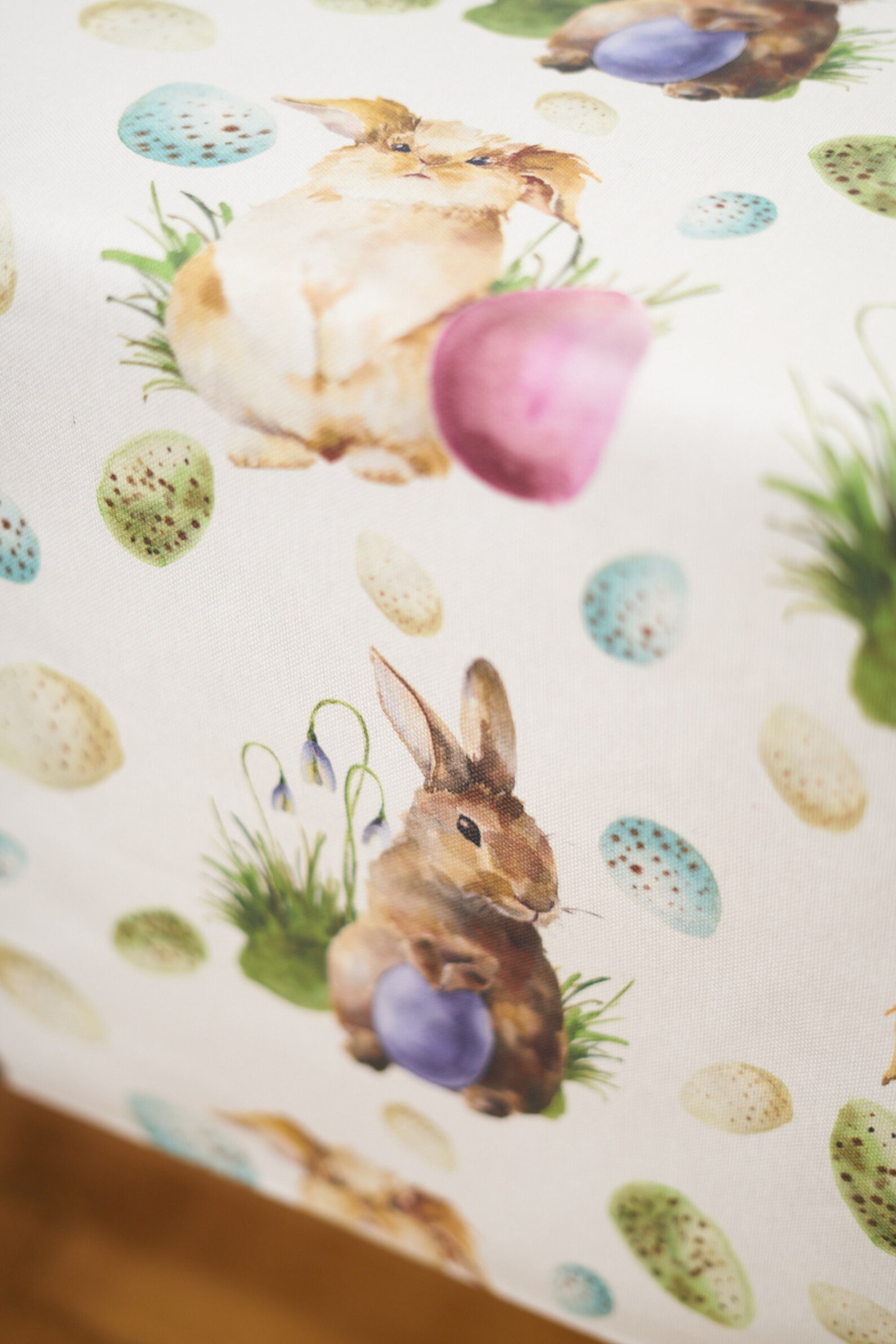 Square/rectangular Easter Mood Tableclothrabbits and Spring - Etsy