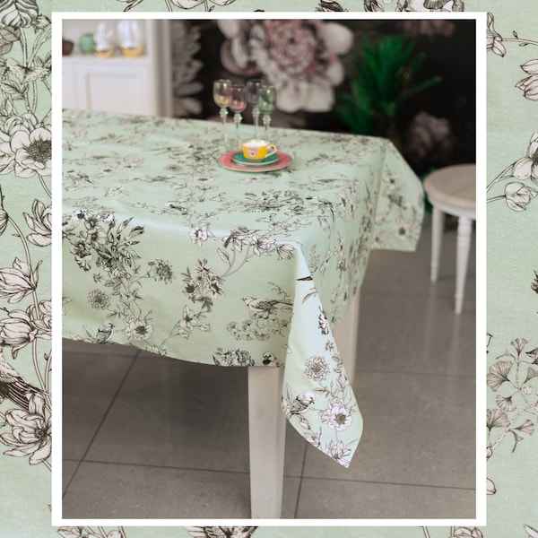 Floral Tablecloth - Etsy