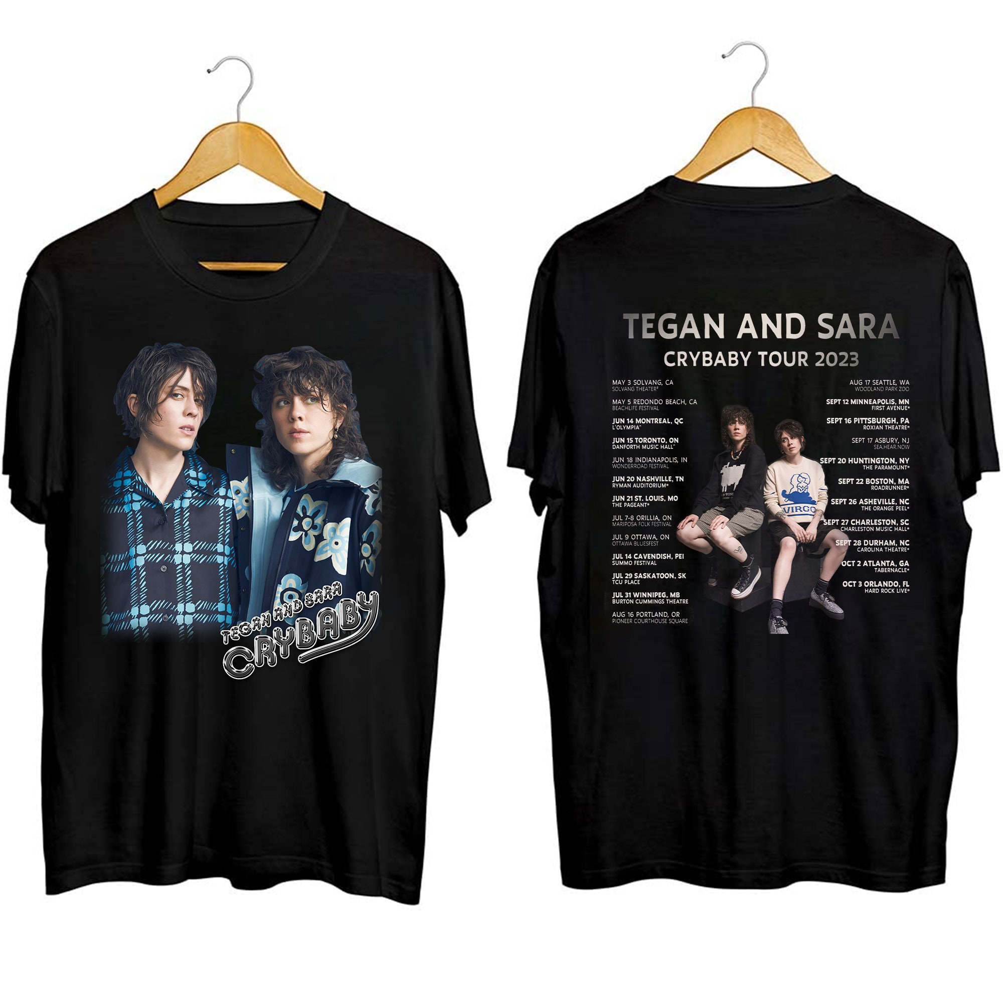 Tegan and Sara Cry Baby Tour 2023 Png Tegan and Sara Concert - Etsy