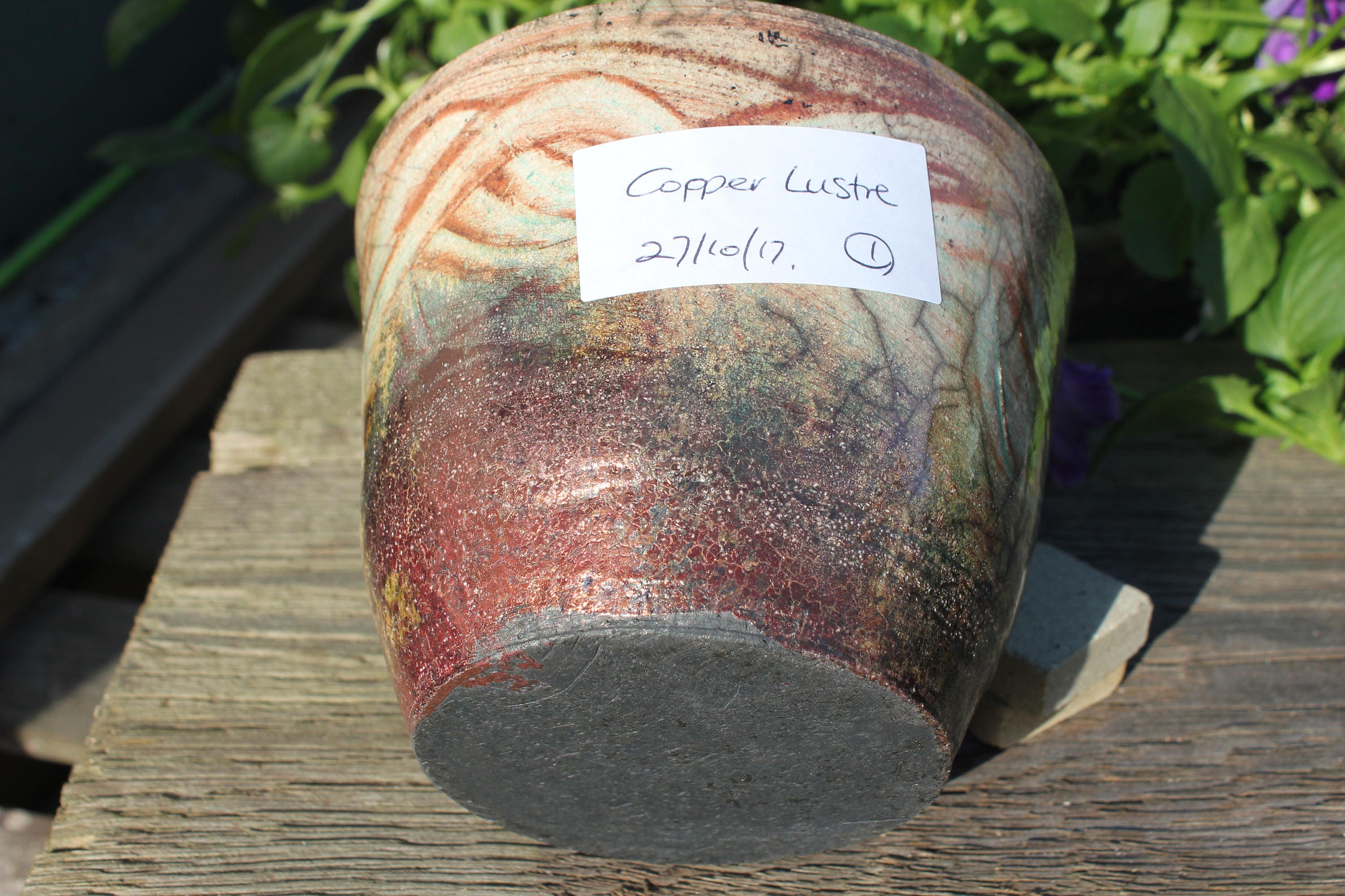 Copper Penny Lustre Raku Pot - Etsy