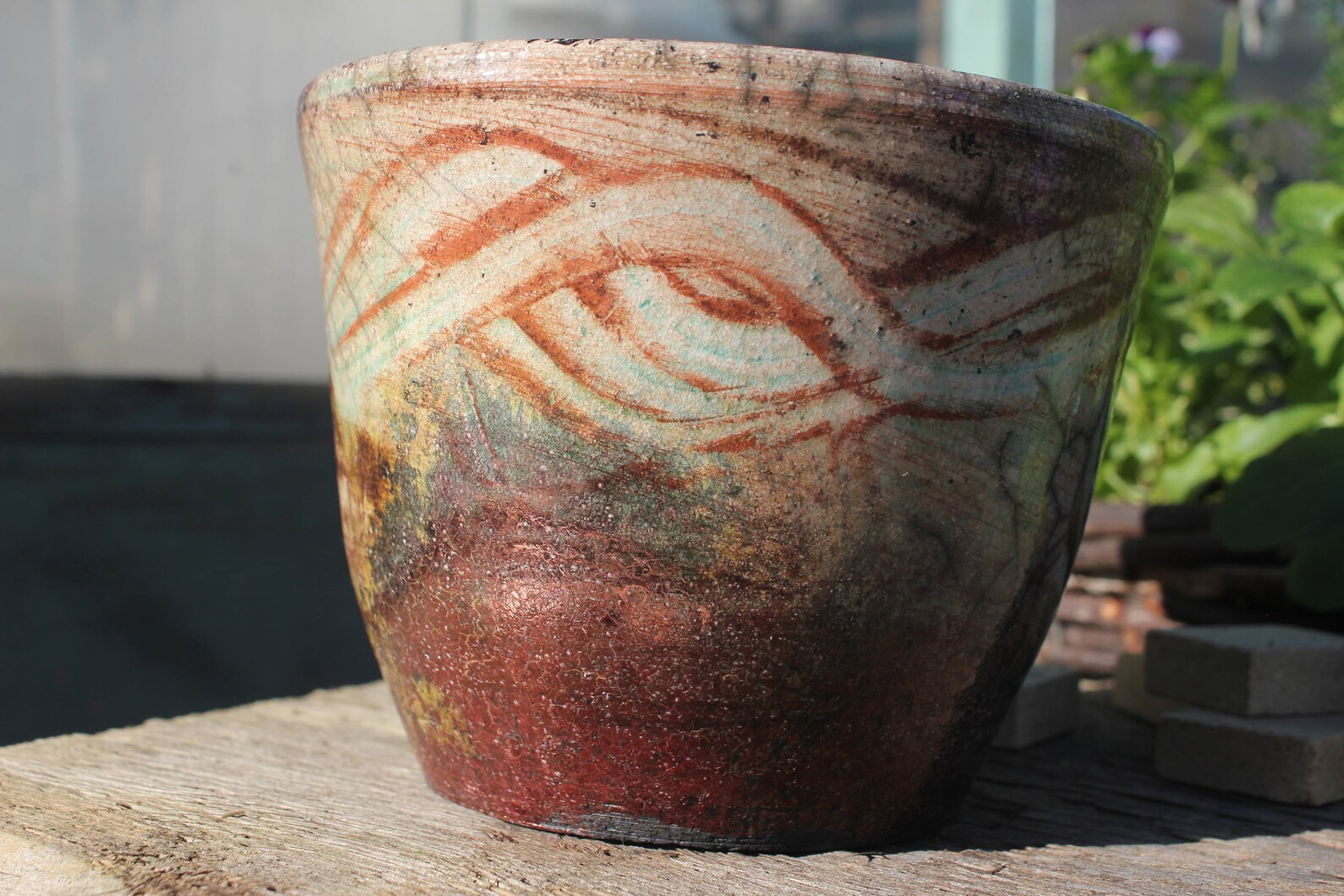 Copper Penny Lustre Raku Pot - Etsy