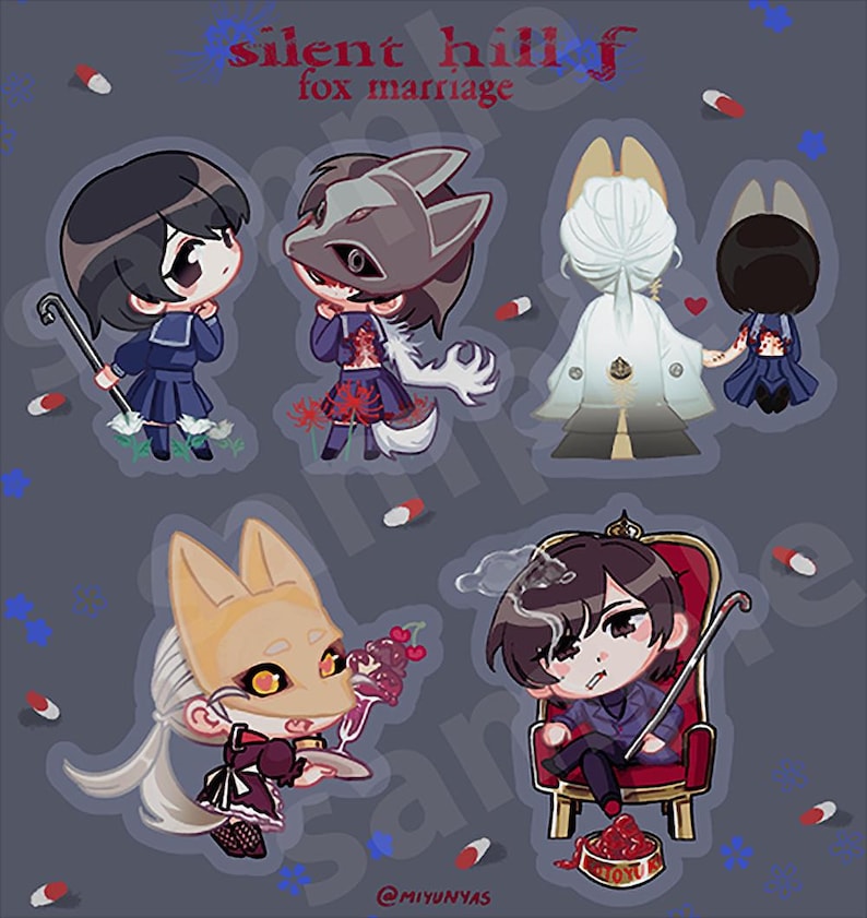 Silent Hill F [fox Marriage] Sticker Sheet - Etsy