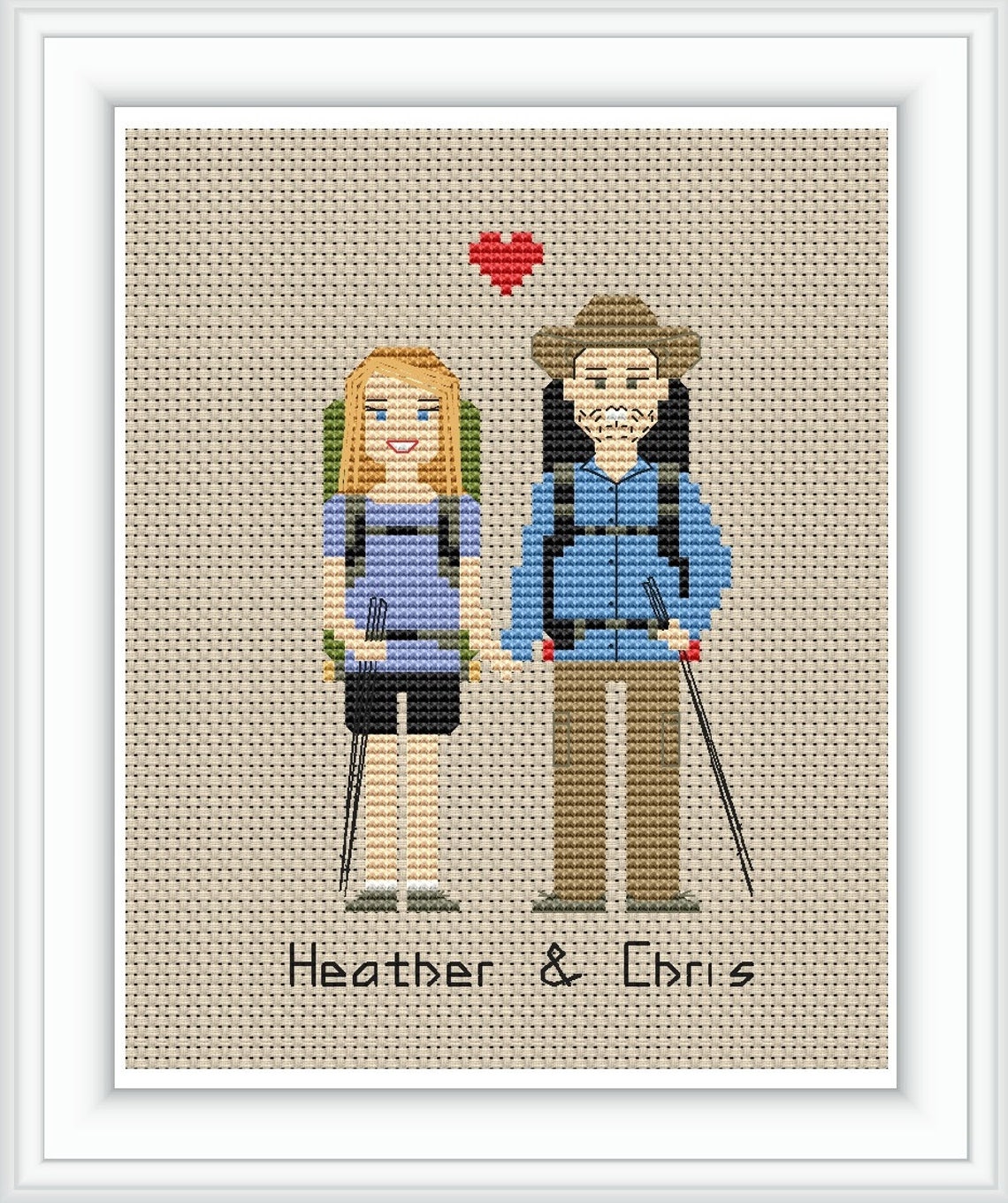 Custom Family Portrait Personalized Portrait Cross Stitch - Etsy