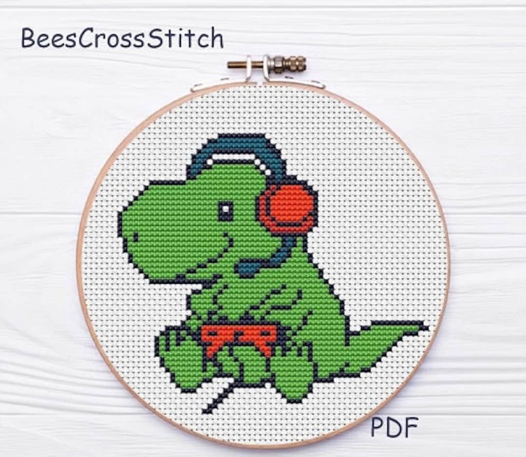 Dragon Gamer #103,cross Stitch Pattern,gamer Cross Stitch Pattern,gift ...