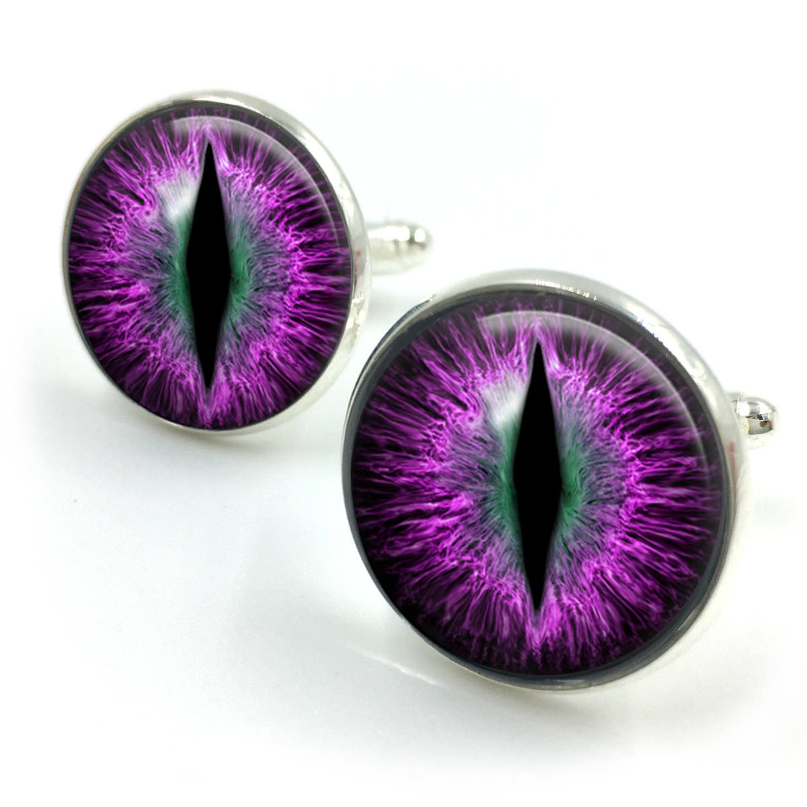 Purple Dragons Eye Cufflinks Dragons Eyes Fantasy Dragon - Etsy UK