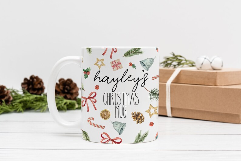 Personalised Christmas Mug Custom Christmas Coffee Mug - Etsy