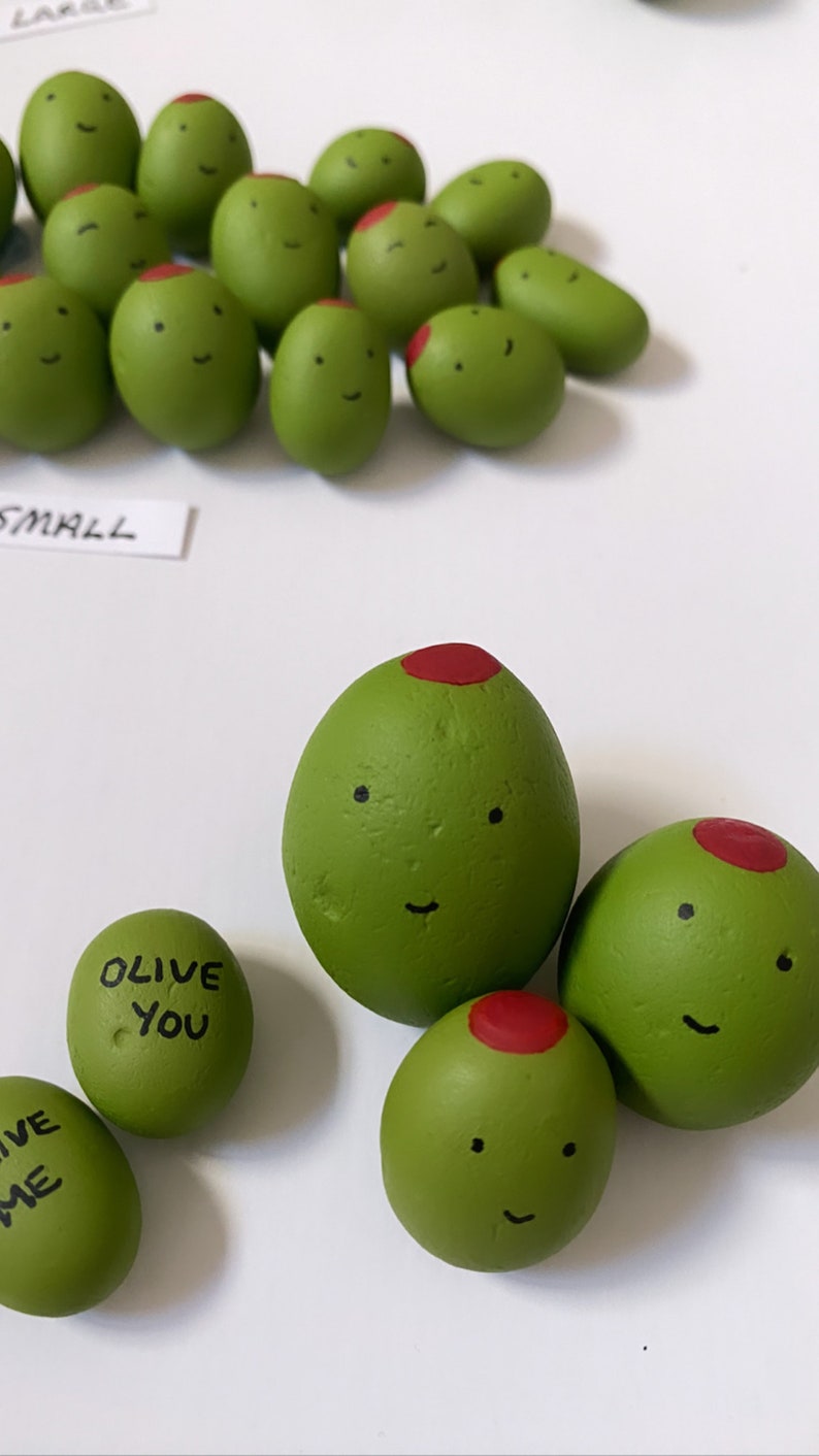 Olive You Handpainted Pebbles That Rock - Etsy UK