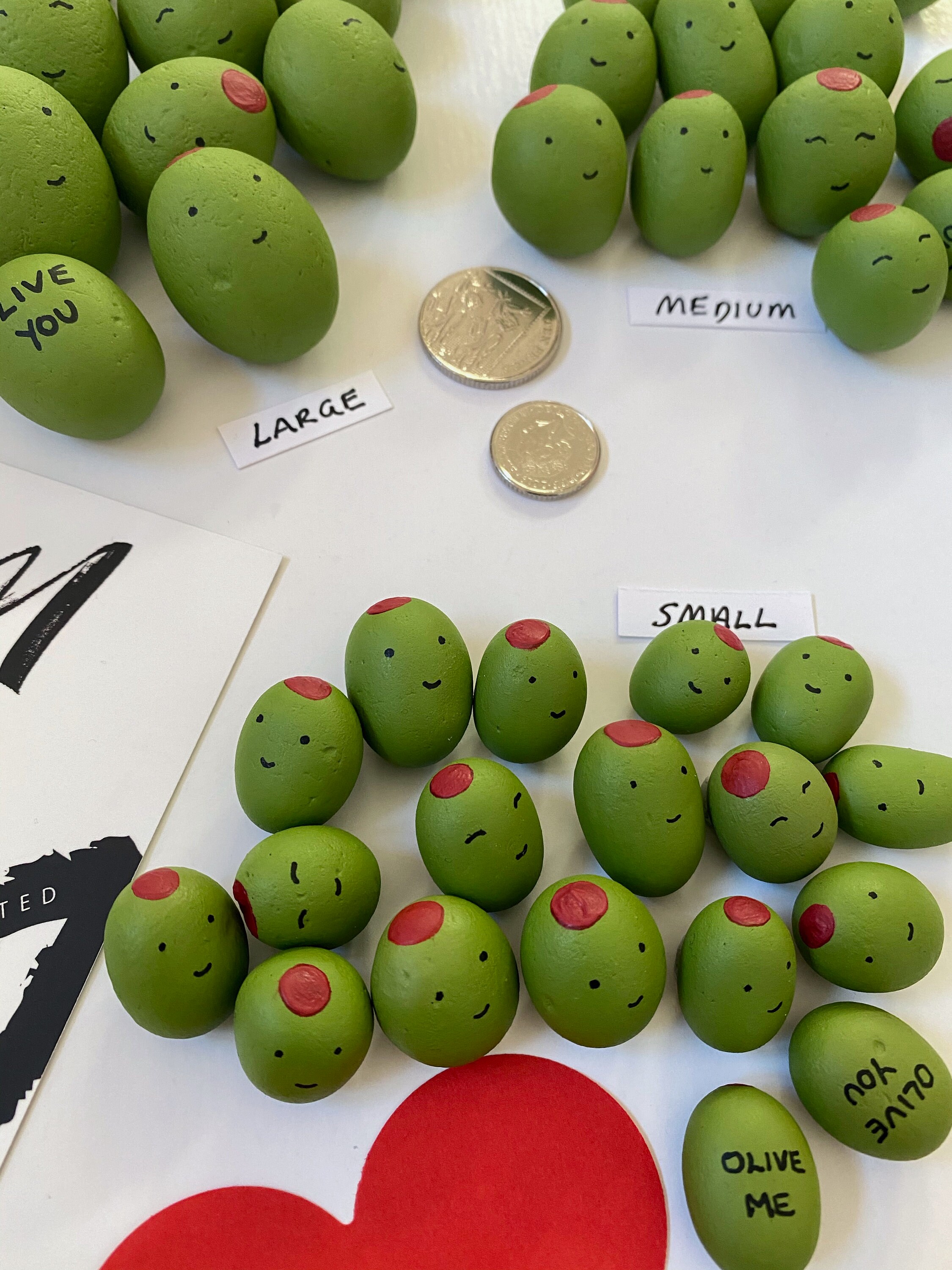 Olive You Handpainted Pebbles That Rock - Etsy UK