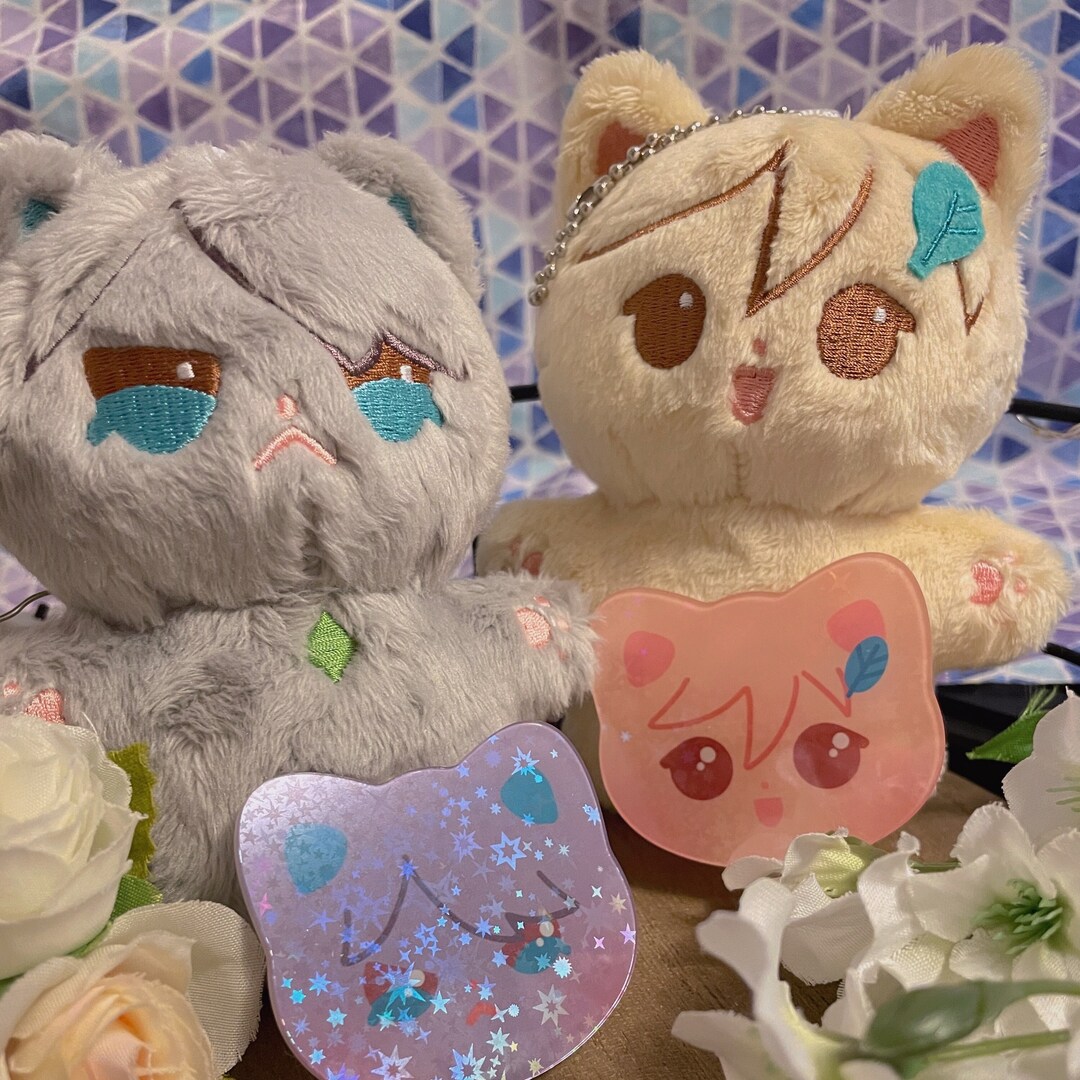 Genshin Impact Cat Plushies Alhaitham and Kaveh - Etsy