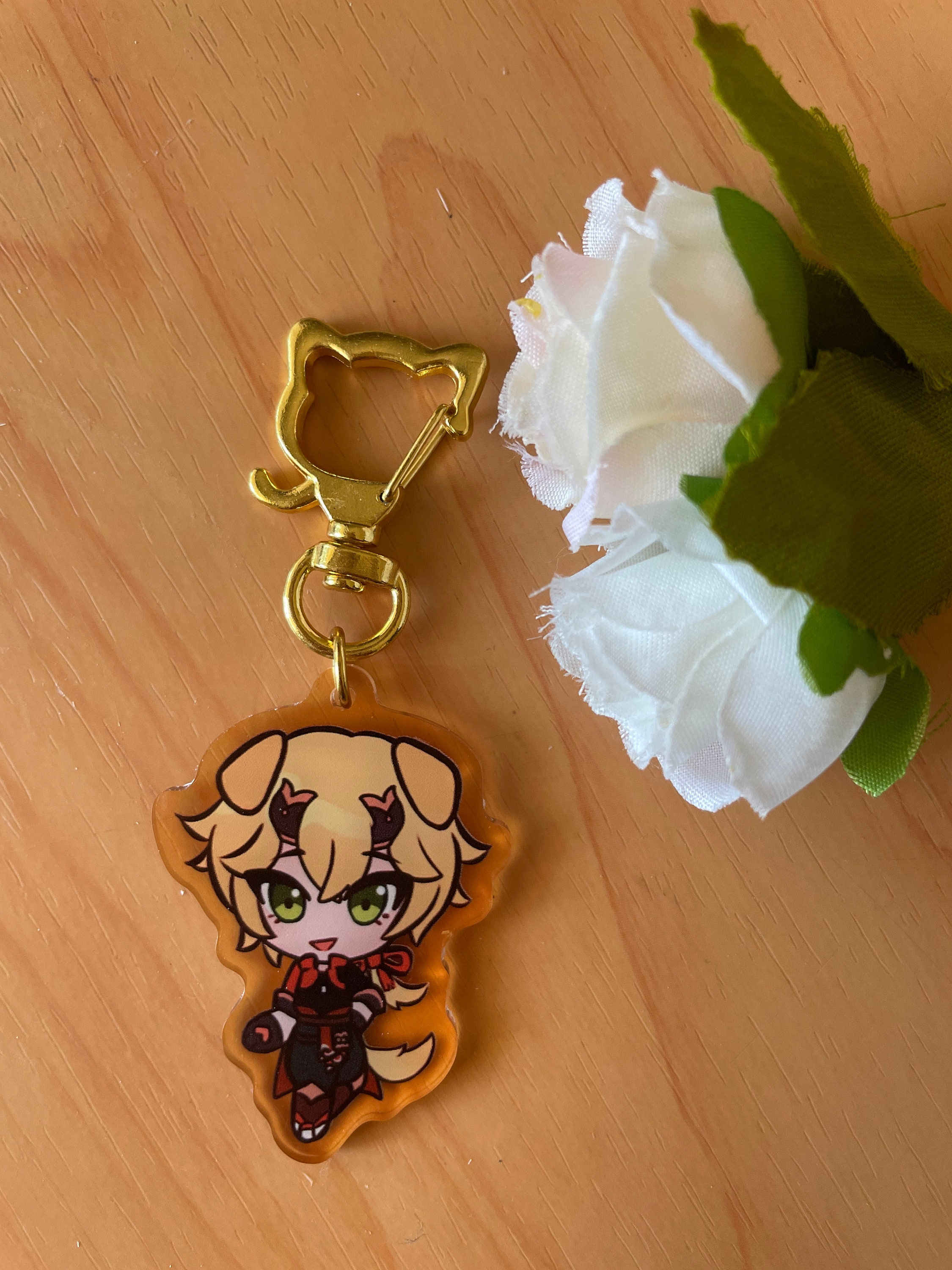 Genshin Impact Inazuma Catboy Charms 2 Acrylic Charms - Etsy