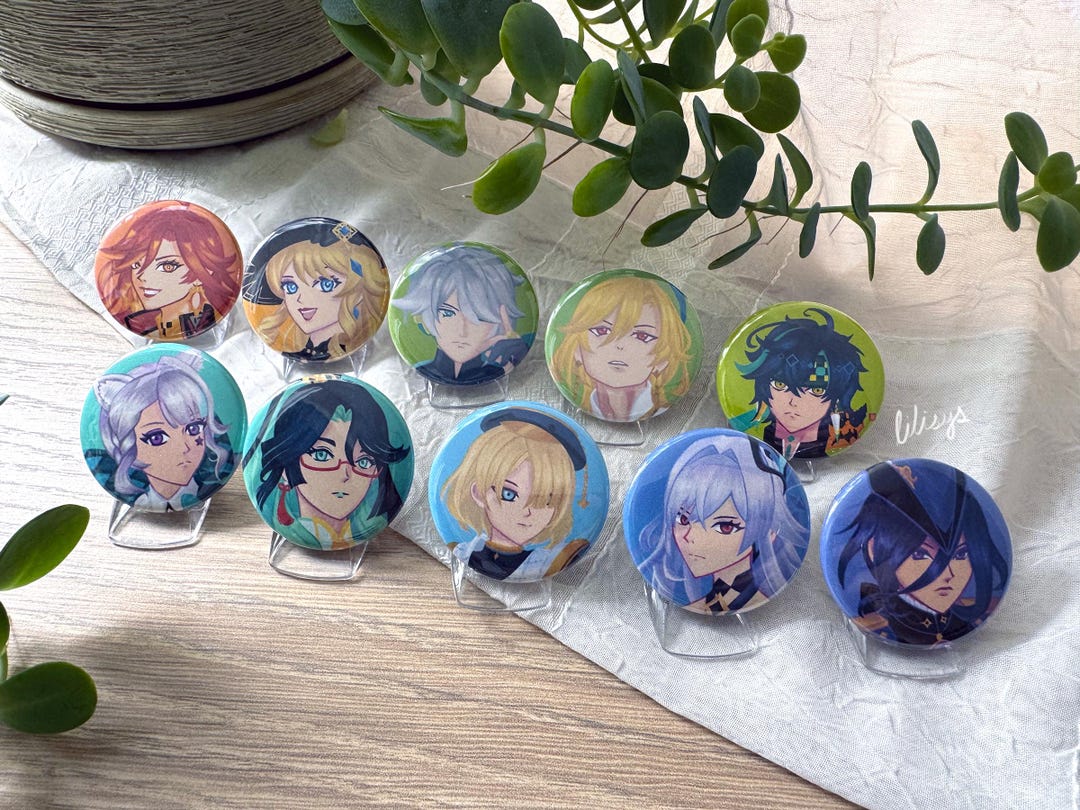 Genshin Impact Buttons and Magnets - Vol 4 - Etsy
