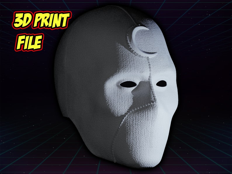 Mr. Knight Moon Knight Helmet: Cosplay Mask 3D Print STL File - Etsy