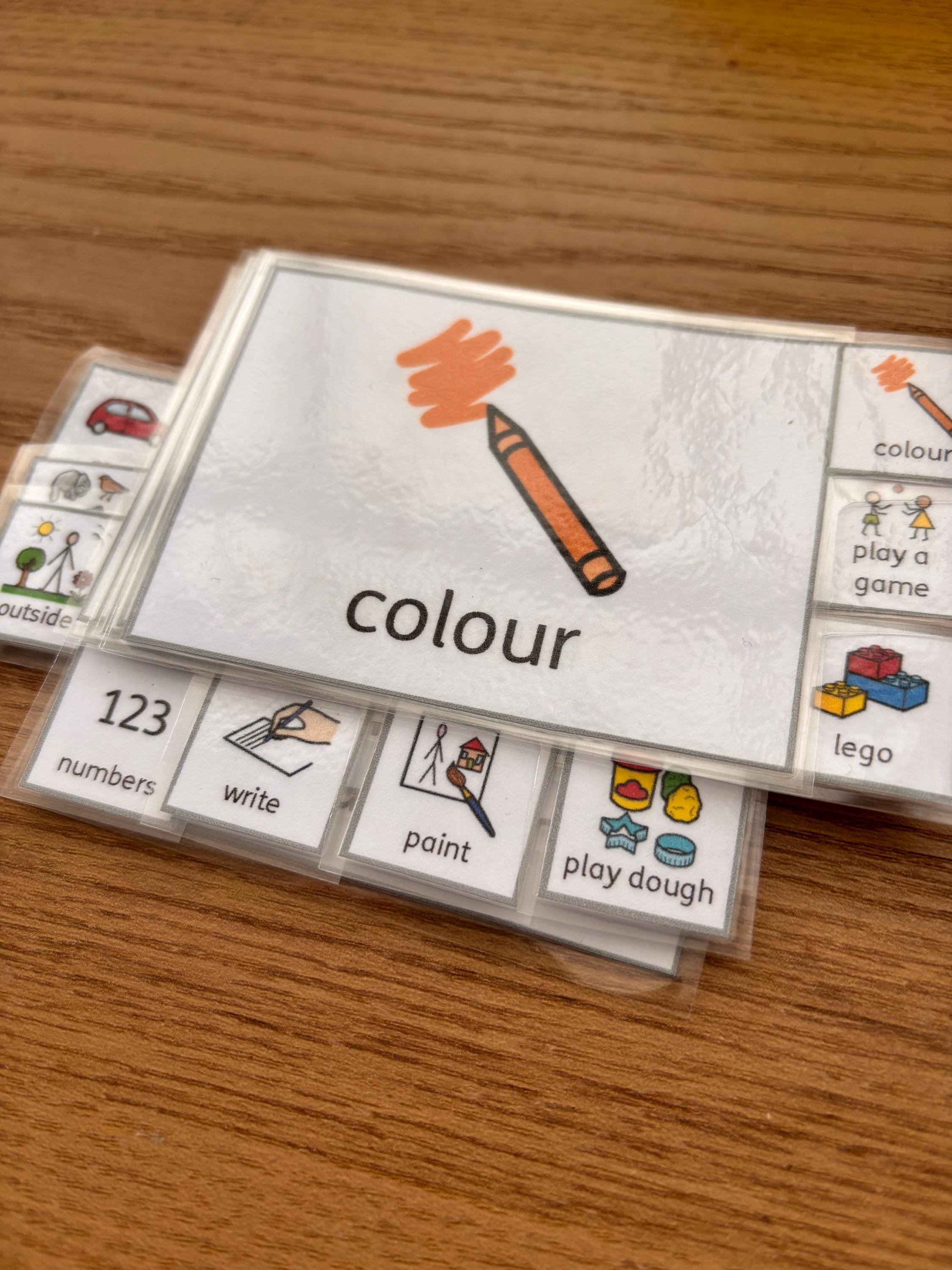 I Want - Communication Lanyard Cards - Etsy