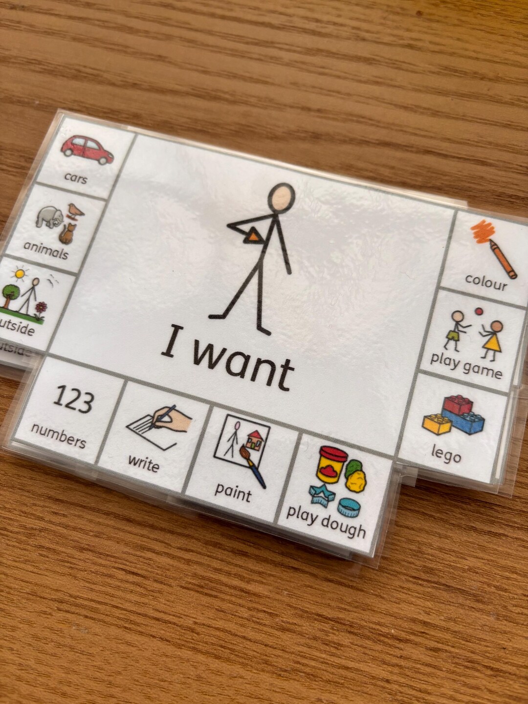I Want - Communication Lanyard Cards - Etsy