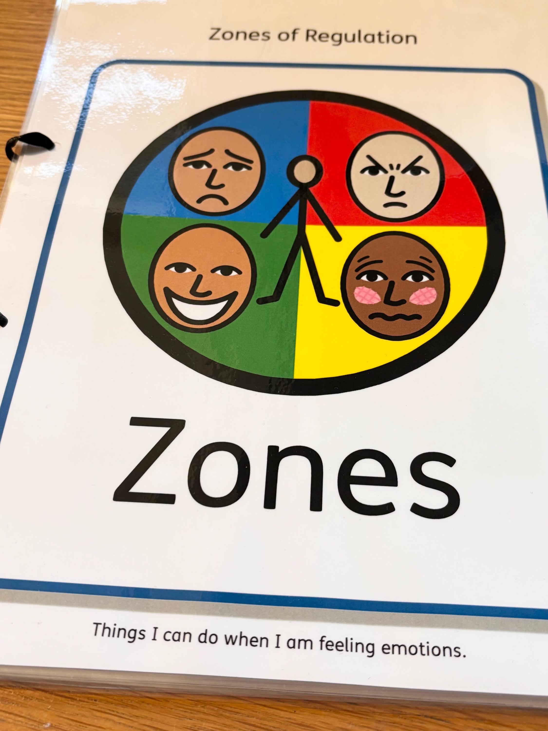 Zones of Regulation Feelings and Activities Book - Etsy