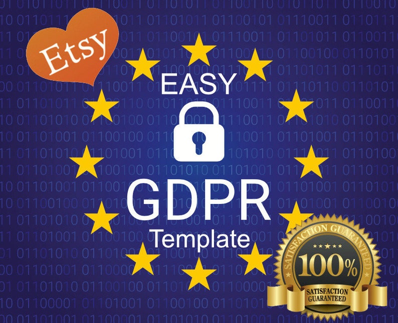 GDPR Compliant Privacy Policy For Etsy Sellers INSTALL In Etsy