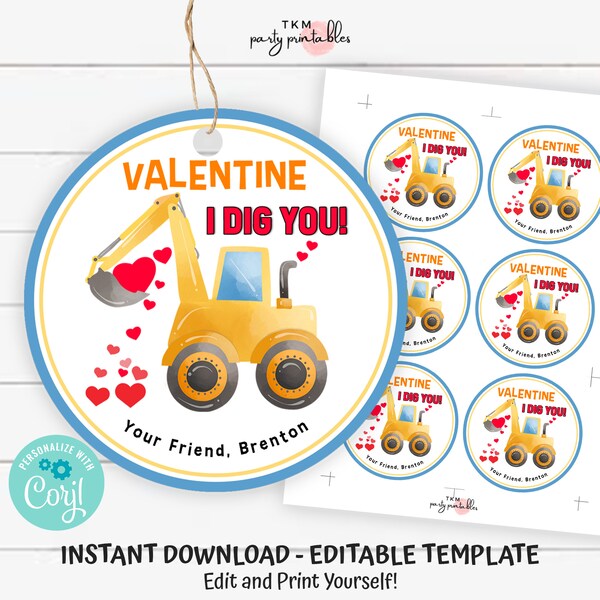 I Dig You Valentine - Etsy