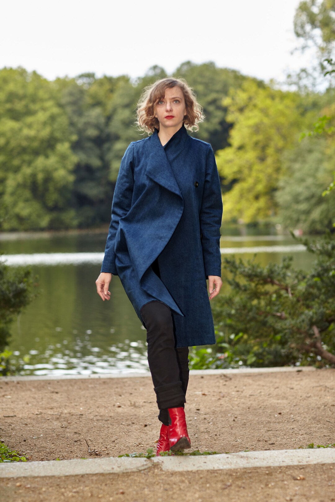 Denim Transitional Coat Danielle - Etsy