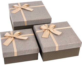 Square gift box | Etsy