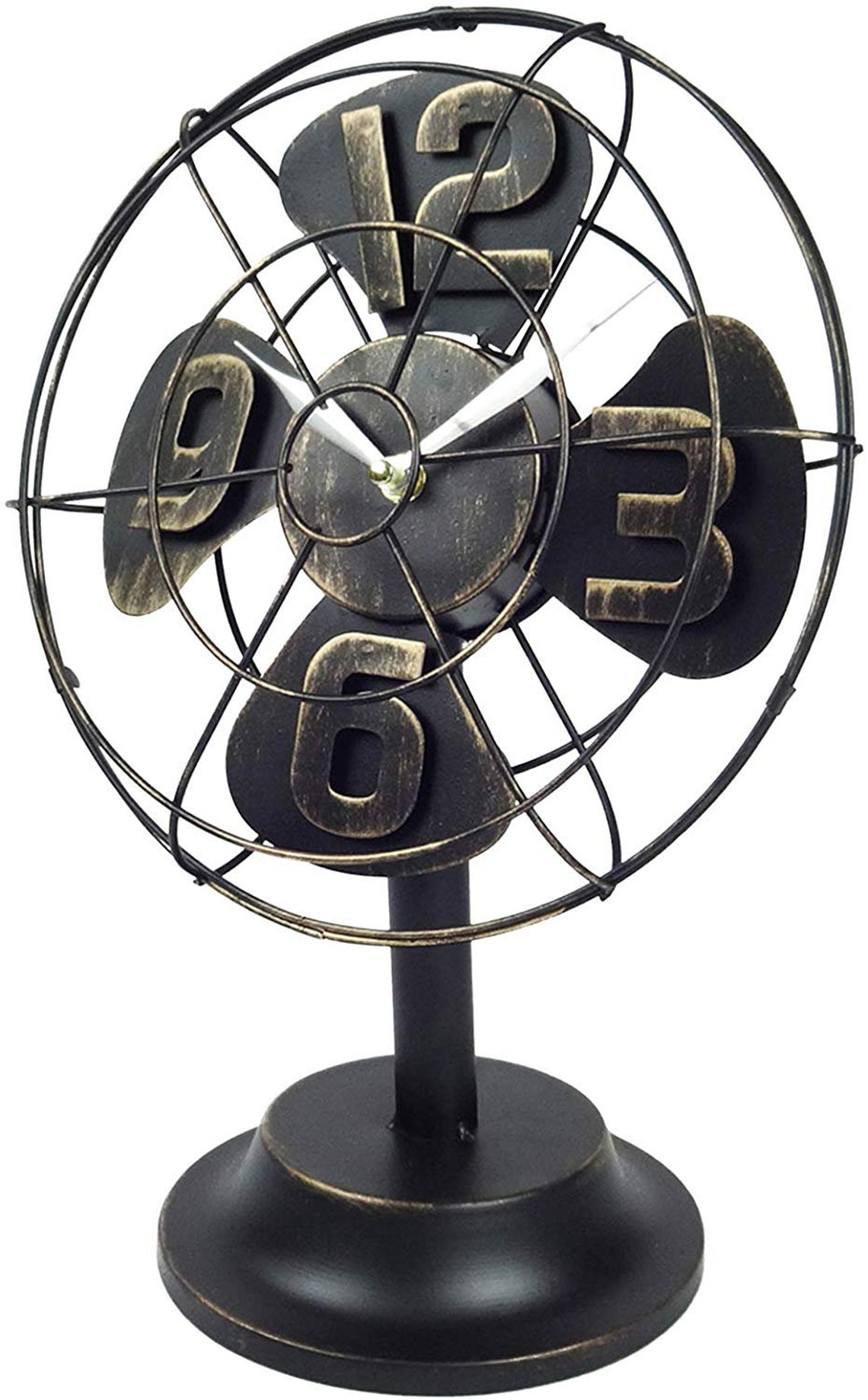 Retro Vintage Industrial Style Rustic Desk Table Clock Home - Etsy