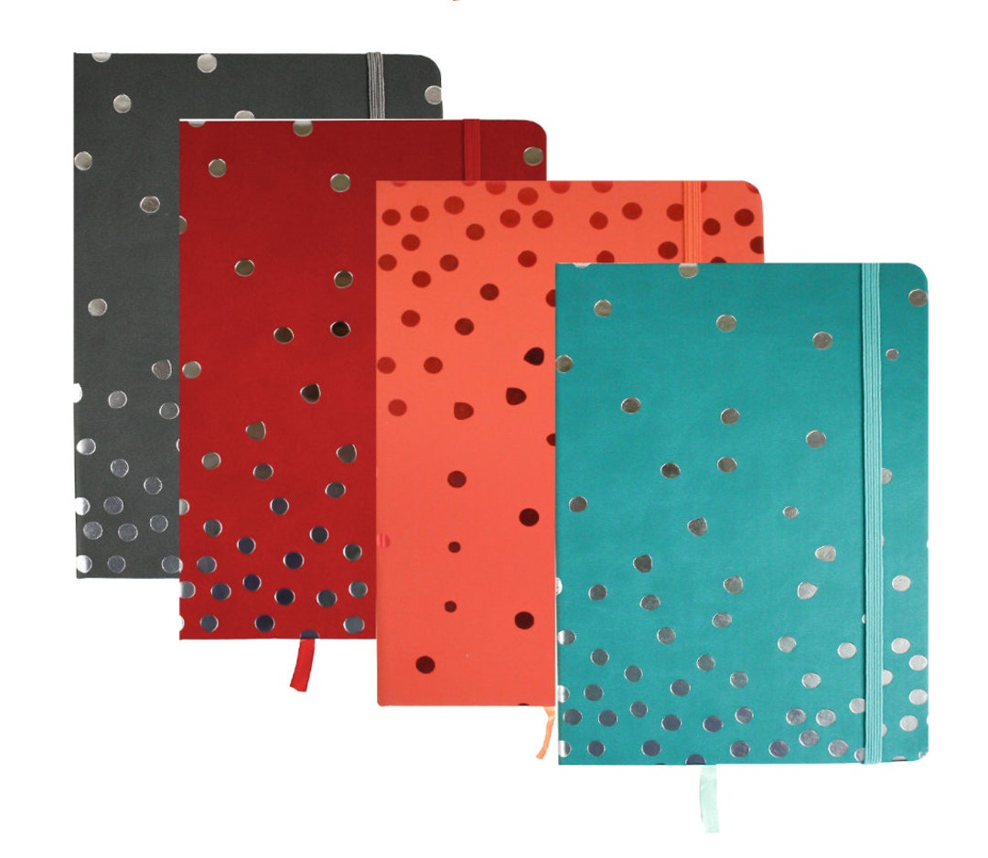 A5 PU Leather Hard Cover Lined Notebook Notepad Writing Pad Hardback ...