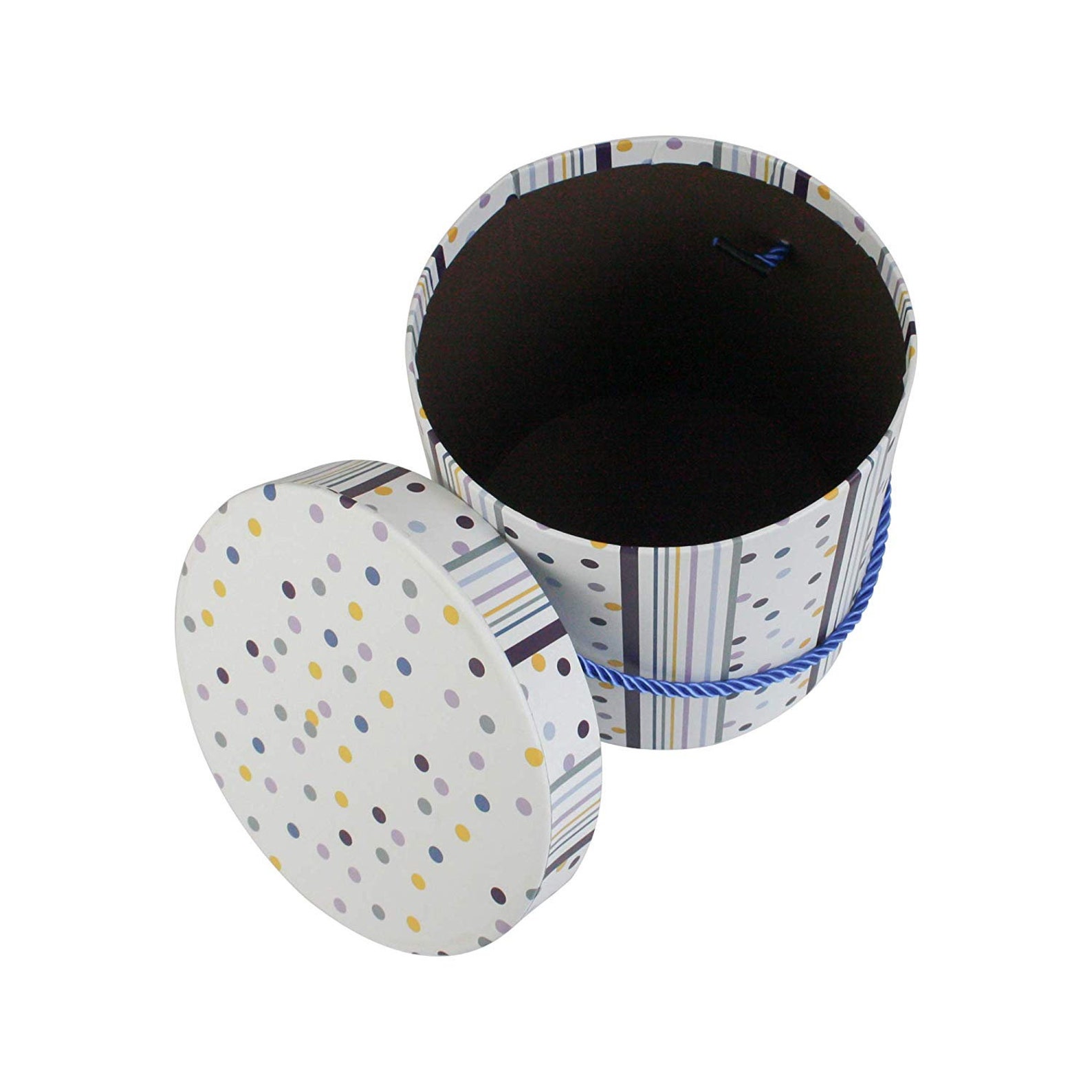 3 Rigid Luxury Cylinder Presentation Gift Box, White Box With Multi ...