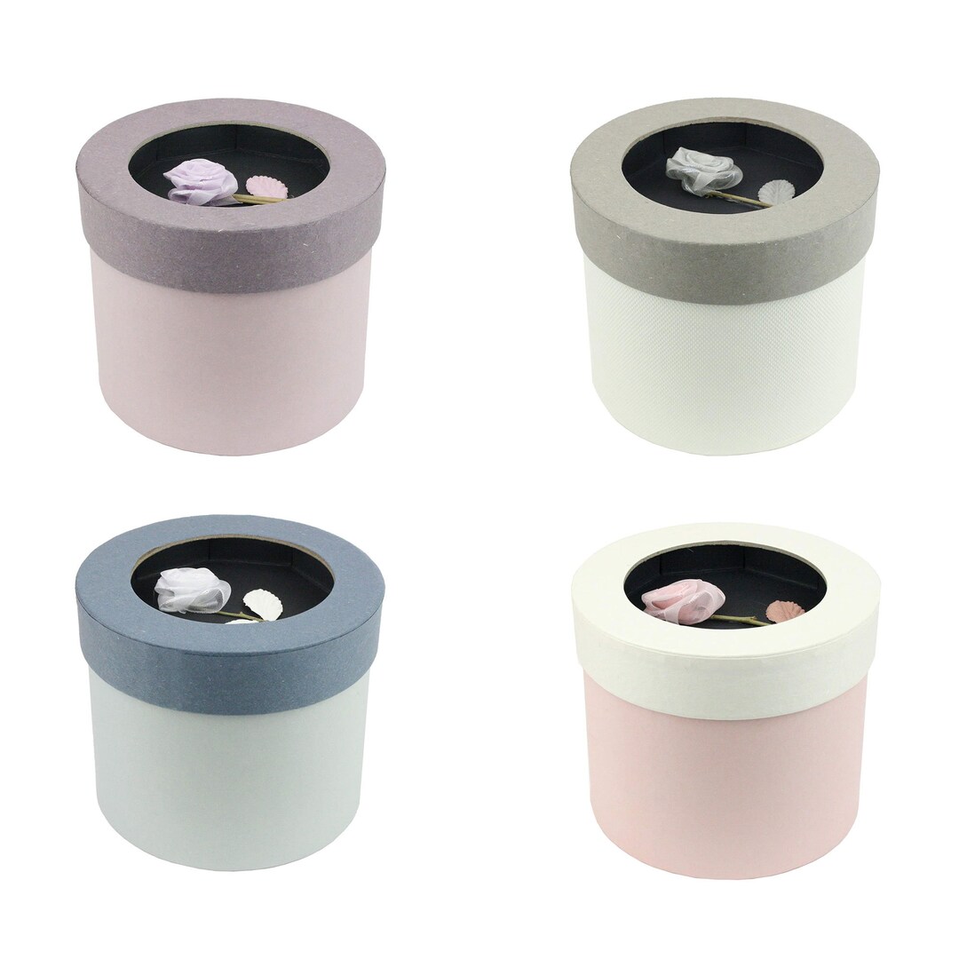 Rigid Luxury Round Shaped Presentation Gift Box , 13.8 X 8.5 Cm ...