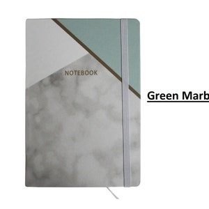 A5 Marble Effect Hardback Notebook Lined Ruled Journal Office School ...